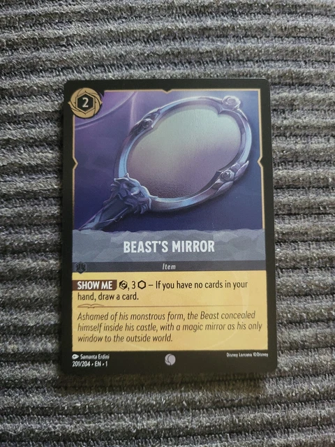 DISNEY LORCANA THE First Chapter - Beast's Mirror Common Foil 201/204 ...