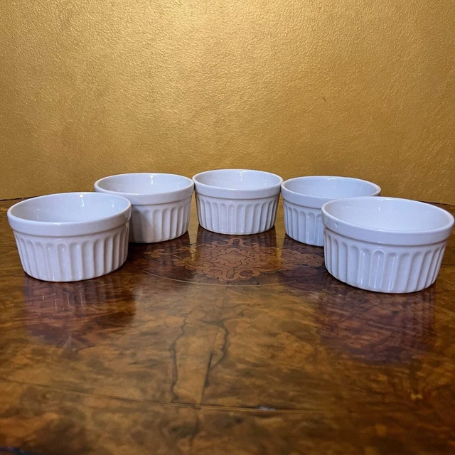 WHITE RAMEKIN SET Of Five $20.00 - PicClick AU