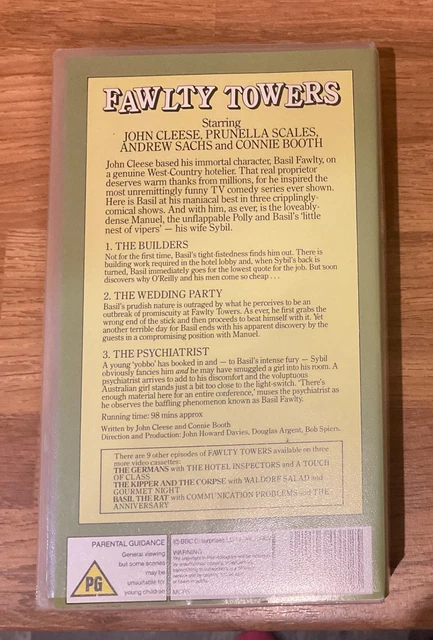 THE COMPLETE FAWLTY Towers Collection 4X VHS Video Tape Box Set - John ...