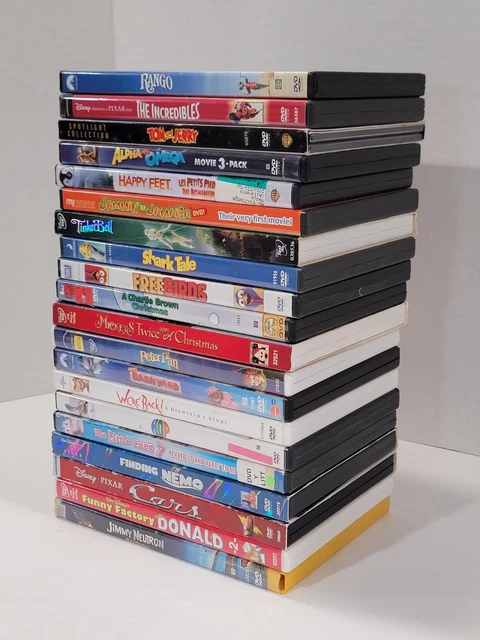 20 ANIMATED KIDS DVD Lot - Children Family DVDs - Disney, Dreamworks ...