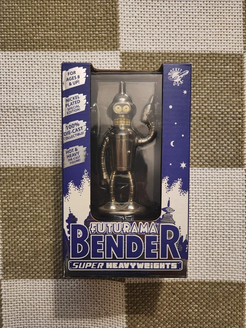 NEW SUPER HEAVYWEIGHTS Bender die-cast Futurama Collectible Action ...