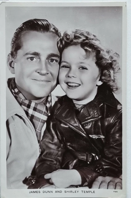 JAMES DUNN ET Shirley Temple Photo Carte Postale Film Star Vintage ...