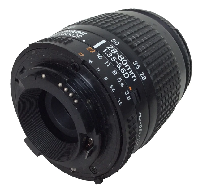 NIKON 28-80MM F3.5-5.6 D Autofocus Nikkor Zoom Lens Boxed with Caps £39 ...