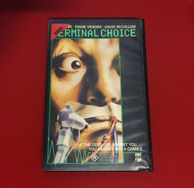 TERMINAL CHOICE VHS CBS FOX cult 80s Canadian Medical Horror RARE aka ...