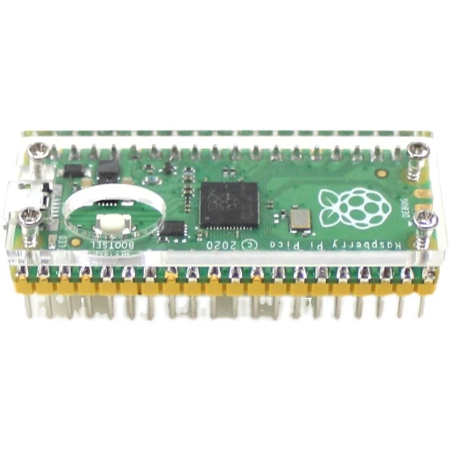 RASPBERRY PI PICO Board RP2040 Microcontroller with Header Pins + Case ...