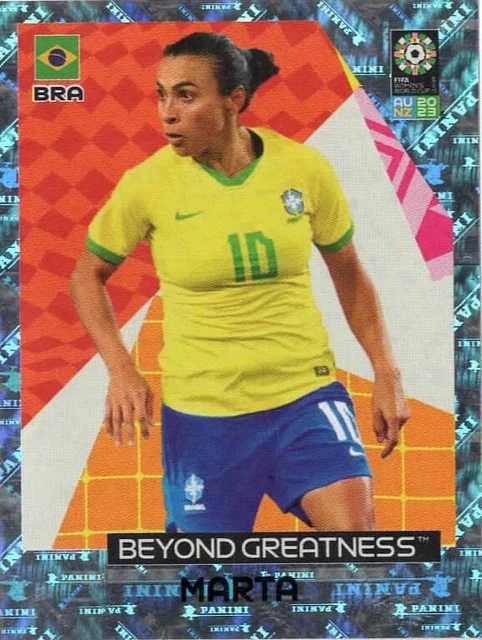 PANINI FIFA WOMEN'S World Cup Beyond Greatness Sticker Nr. 299 Marta ...