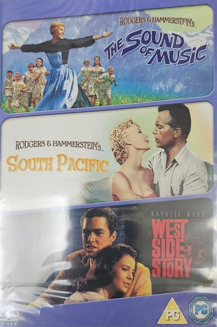 3 MOVIES DVD Sound Of Music, South Pacific & West Side Story EUR 7,05 ...