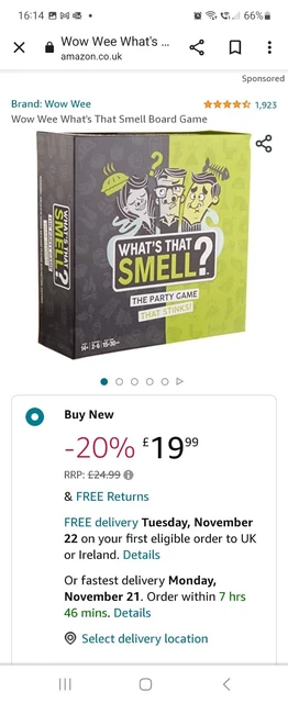 WOWWEE WHATS THAT Smell Board Game £7.99 - PicClick UK