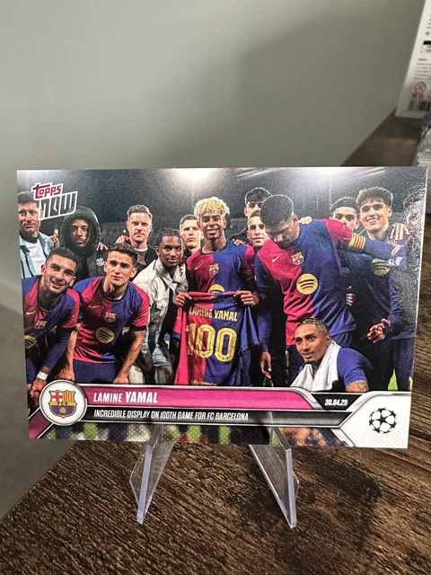 LAMINE YAMAL - Barcellona FC - Topps Now UCL 24/25 - Card 149 Sold Out ...