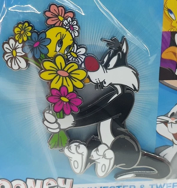 LOONEY TUNES SYLVESTER And Tweety With Flowers NECA 2024 Pin New 5cm 3D ...