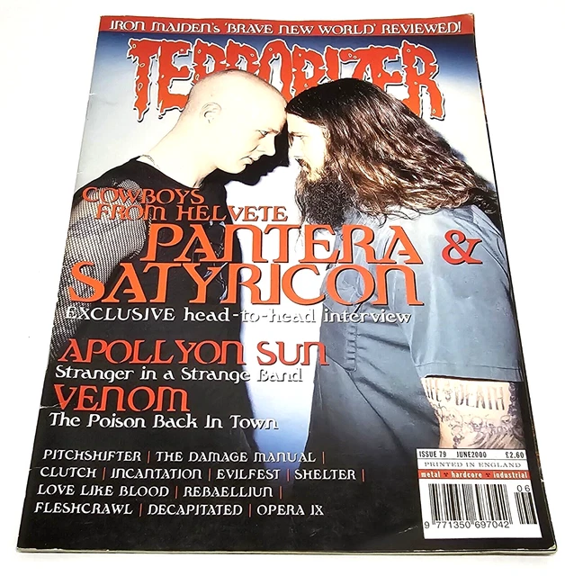 TERRORIZER MAGAZINE ISSUE 79 June 2000 Pantera Vs. Satyricon ...