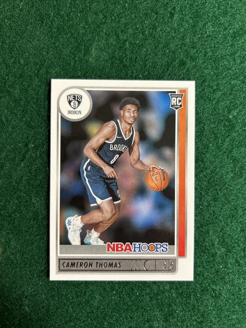 2021-22 PANINI NBA Hoops Cameron Thomas Rookie Card RC #231 Brooklyn ...