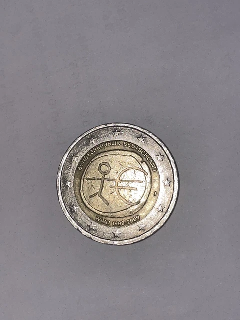 2 EURO MÜNZE Strichmännchen WWU 1999-2009 Bundesrepublik Deutschland EUR 500,00 - PicClick DE