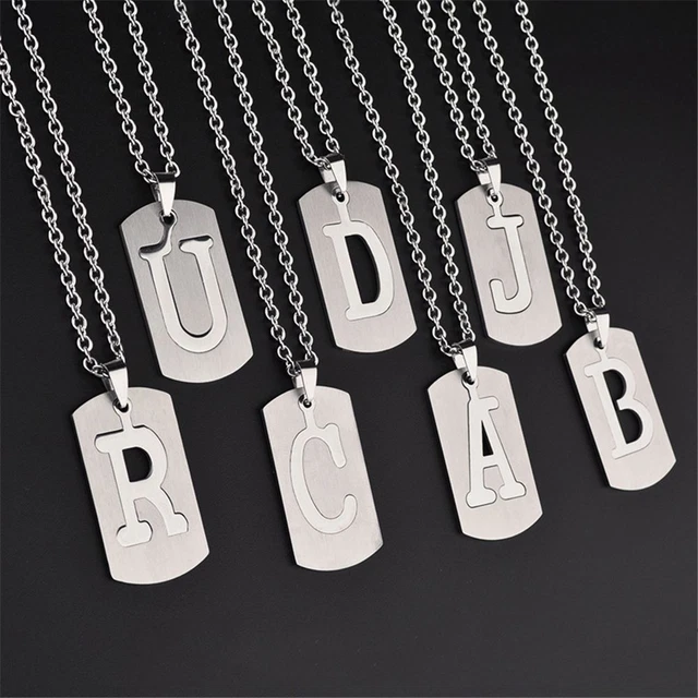 CURSIVE MINIMALIST ALPHABET Pendant A To Z 26 Letters Alphabet Initial ...