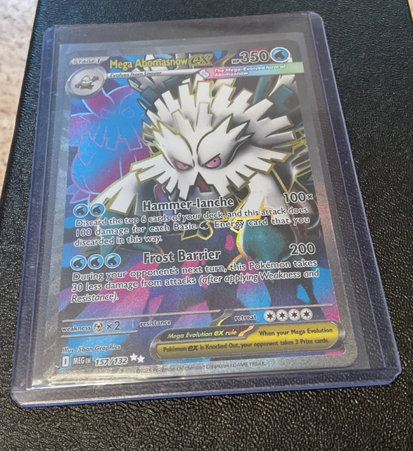 POKÉMON TCG MEGA Abomasnow EX 157/132 Mega Evolution Full Art £4.90 ...