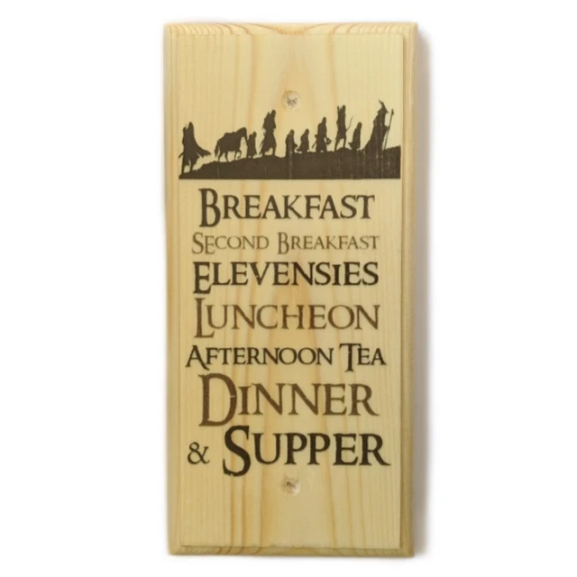 THE HOBBIT DIET Sign, Lord Of The Rings Gift Hobbit Hole Kitchen ...