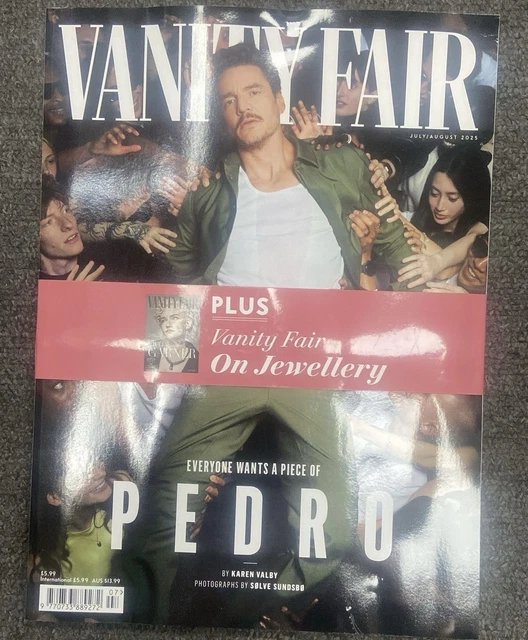 VANITY FAIR MAGAZINE July / August 2025 - Pedro Pascal - NOW IN STOCK! £7.99 - PicClick UK