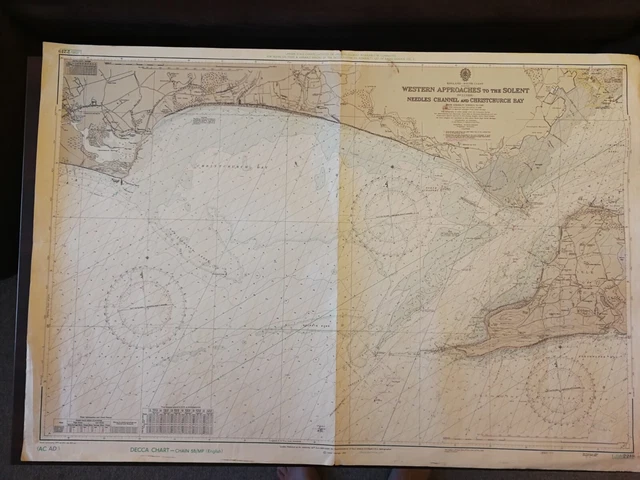 ADMIRALTY SEA CHART-ENGLAND South Coast-Western Approaches To The ...