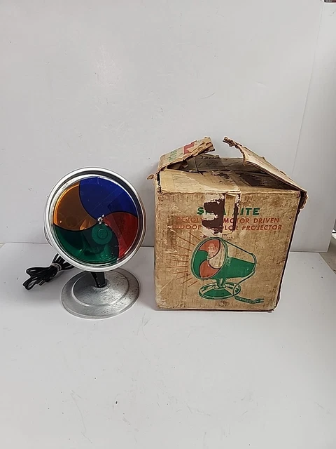 EVERGLEAM SATA LITE Revolving Color Wheel Light With Original Box ...