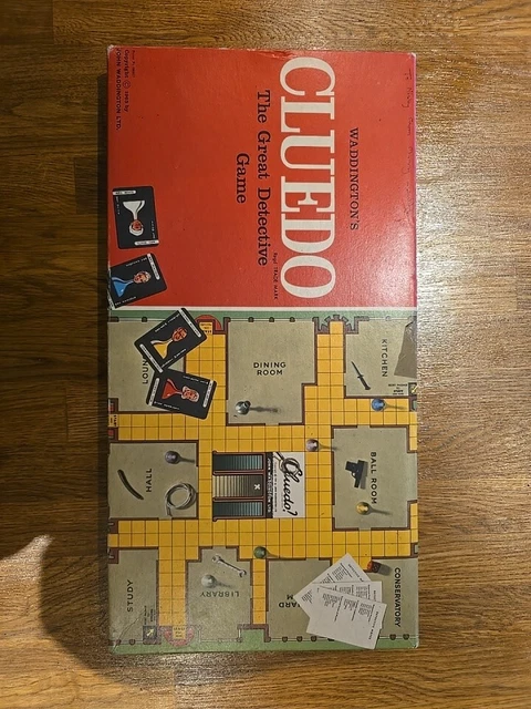 VINTAGE CLUEDO BOARD Game 1965 Version All Complete with some wear ...