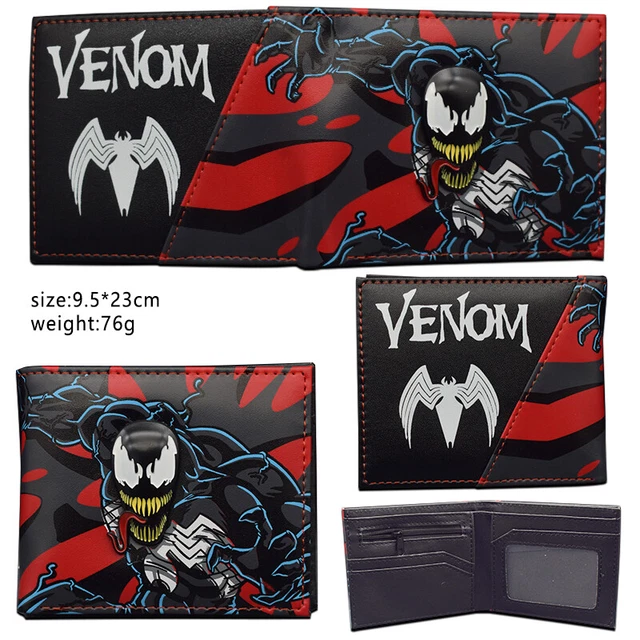 SPIDER-MAN VENOM SHORT Bifold Purse Money Card Holder Wallets fans gift ...