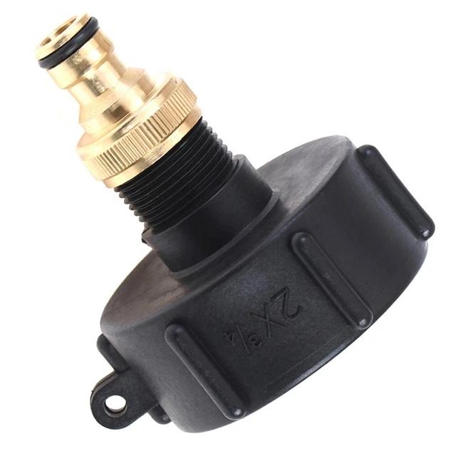 IBC TANK CONNECTION tank fitting valve 60 mm coarse thread plastic ...