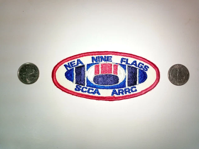 VINTAGE NEA NINE Flags SCCA ARRC Race Car Patch Badge Crest $12.00 ...