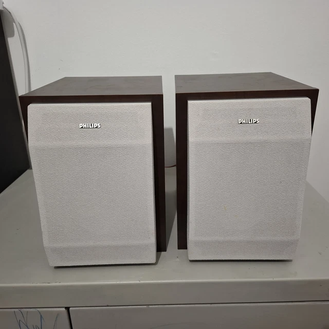 PHILIPS FWB-MC90/01 6OHMS Hi-Fi Speakers VGC FWO £19.98 - PicClick UK