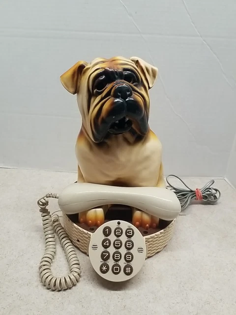 PUG / BULL Dog Landline Telephone NV-311 Fido Fone Phone UNTESTED £20. ...