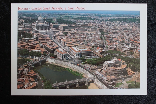 CARTOLINA CARTOLINE ITALIA Roma del Tevere con Castel Angeli e San ...