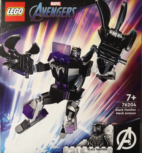 LEGO MARVEL AVENGERS 76204 Armor Mech Black Panther PRODUCT RETIRED $29 ...