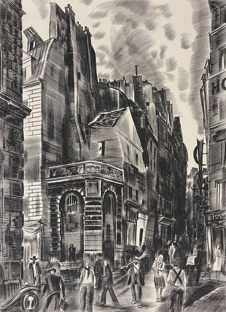 PARIS PER ALBERT Decaris (1901-1988) Engraving Chisel 1949 France £63.81 - PicClick UK
