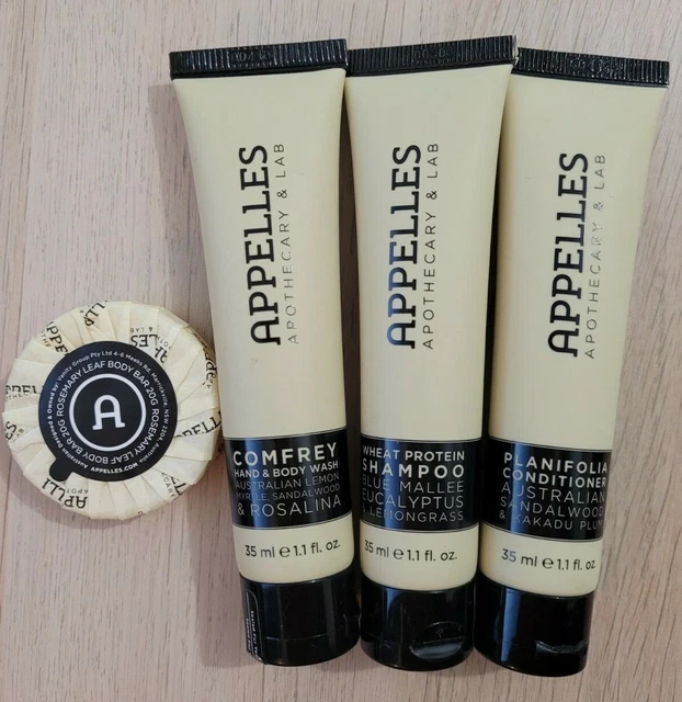 APPELLES APOTHECARY & Lab | Shampoo Conditioner Body Wash 35ml Body Bar ...
