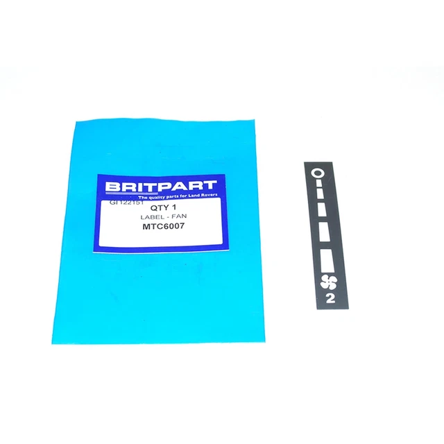 LAND ROVER DEFENDER 90 110 Dash Binnacle Heater Control Sticker ...