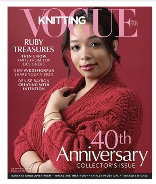 VOGUE KNITTING MAGAZINE FALL 2022 40th ANNIVERSARY COLLECTOR’S ISSUE ...