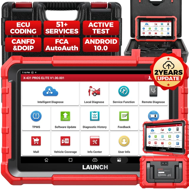 2025 LAUNCH X431 PRO ELITE V PRO 5 Profi Diagnosegerät ALLE SYSTEM ECU Codierung EUR 599,00 ...