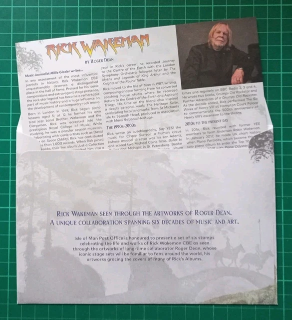 ISLE OF MAN 2025 Rick Wakeman FDC FIRST DAY COVER £7.55 - PicClick UK