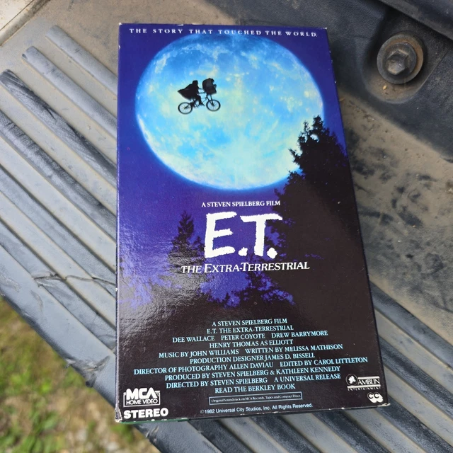 VINTAGE E.T. THE Extra-Terrestrial VHS Video Cassette 1988 Rare Green ...