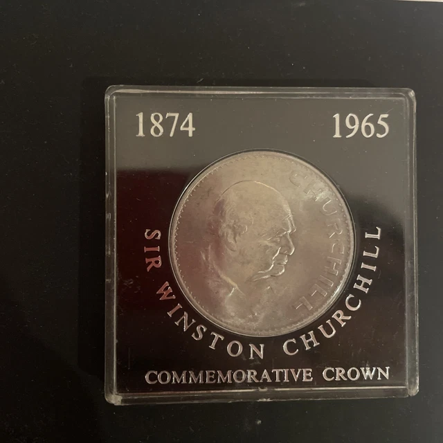 SIR WINSTON CHURCHILL Commemorative Crown Coin 1874-1965 cased £73.51 ...