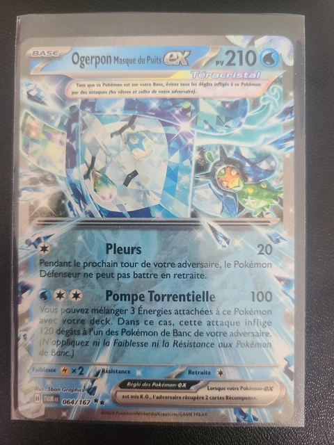 CARTE POKÉMON - Ogerpon Ex masque Du Puits 064/167 - EV06 Mascarade Crép. TWM EUR 3,00 - PicClick FR