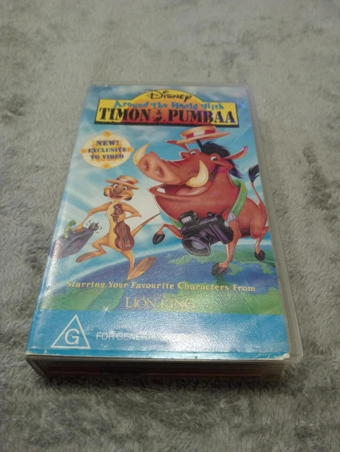 AROUND THE WORLD WITH TIMON & PUMBAA - RARE DISNEY Home Video Issue ...