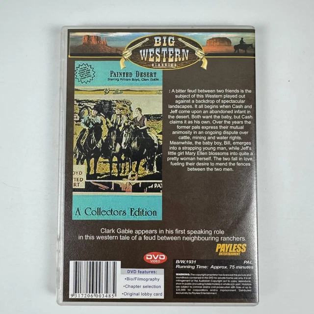 THE PAINTED DESERT (DVD 1931) William Boyd William Farnum Clark Gable ...