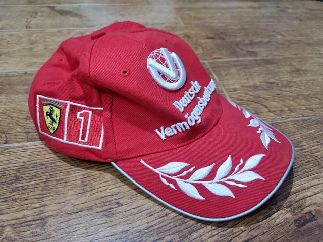 MICHAEL SCHUMACHER FERRARI F1 Formula 1 One Cap Vintage World Champion ...