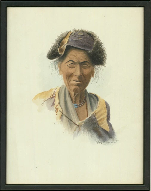 GEORGE RUSSELL COPCUTT (1882-1948) - Early 20thC Watercolour, Tibetan ...