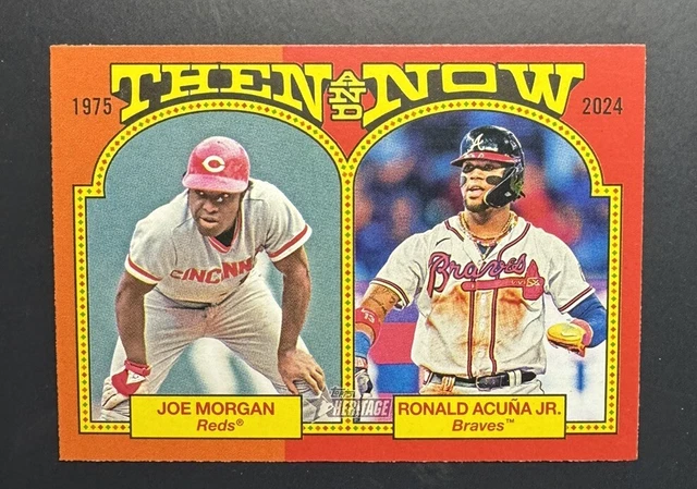 RONALD ACUNA JR. Joe Morgan 2024 Topps Heritage Baseball - Allora e ora ...