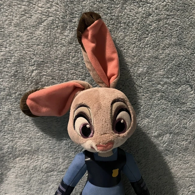DISNEY STORE ZOOTOPIA Rabbit Officer Judy Hopps Soft Toy Plush Bunny 15 ...