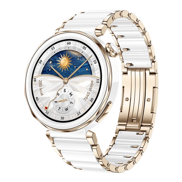 HUAWEI WATCH GT 5 Pro 42mm White Ceramic AMOLED 1.32" 50m 5ATM By FedEx ...