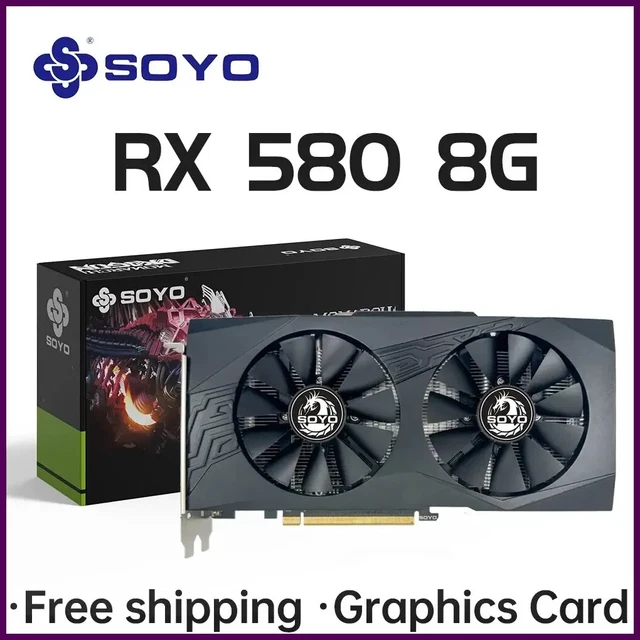 AMD RADEON RX 580 8GB GDDR5 2048SP 256Bit PCI-E 3.0 GPU Graphics Card ...