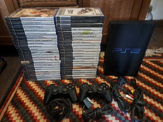 PLAYSTATION 2 PS2 2 Controllers 46 Games £57.00 - PicClick UK