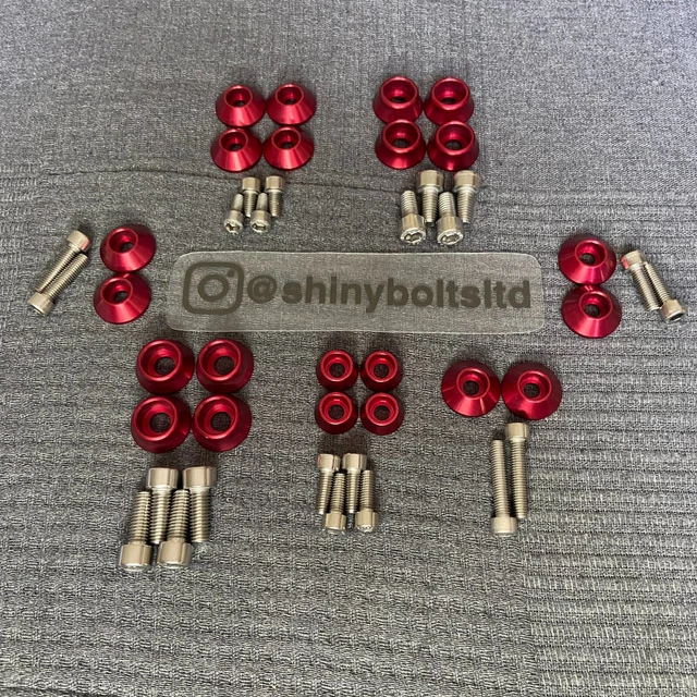 MINI R56 FULL Engine Bay Stainless Bolt & Washer Dress Up kit Cooper ...